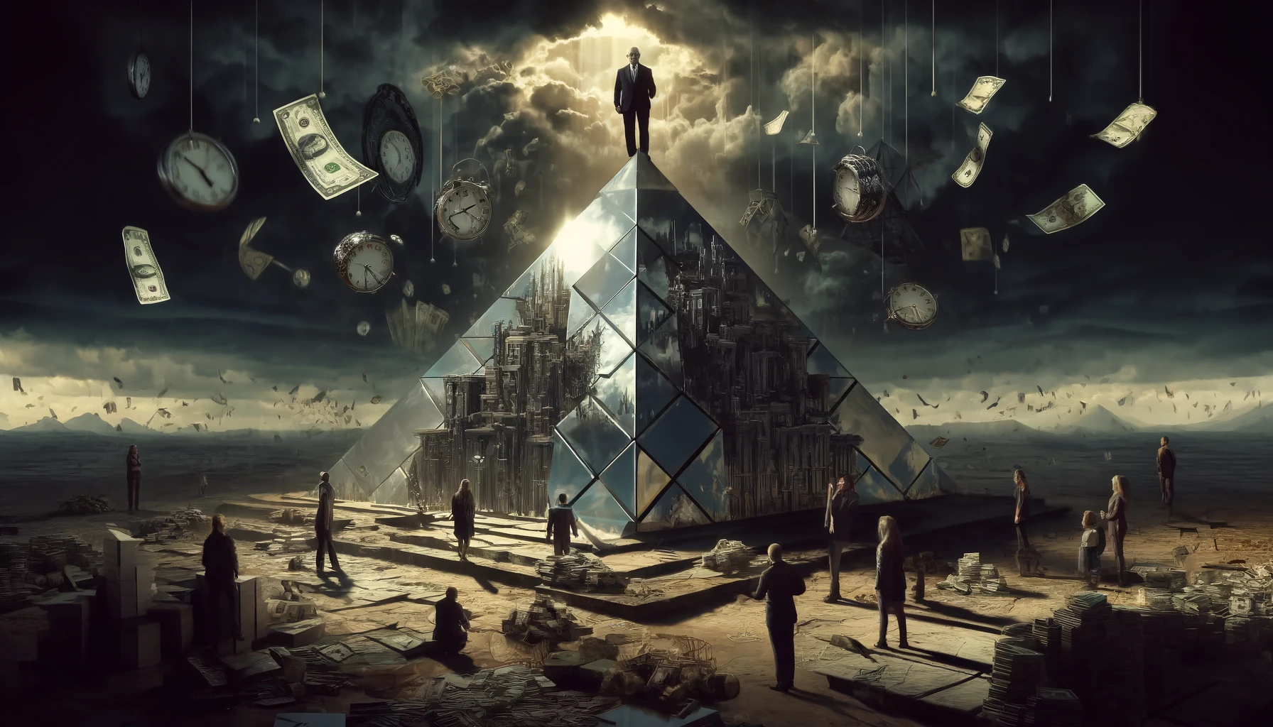 Ponzi la création de l'illusion de légitimité, le mirage du faux miroir